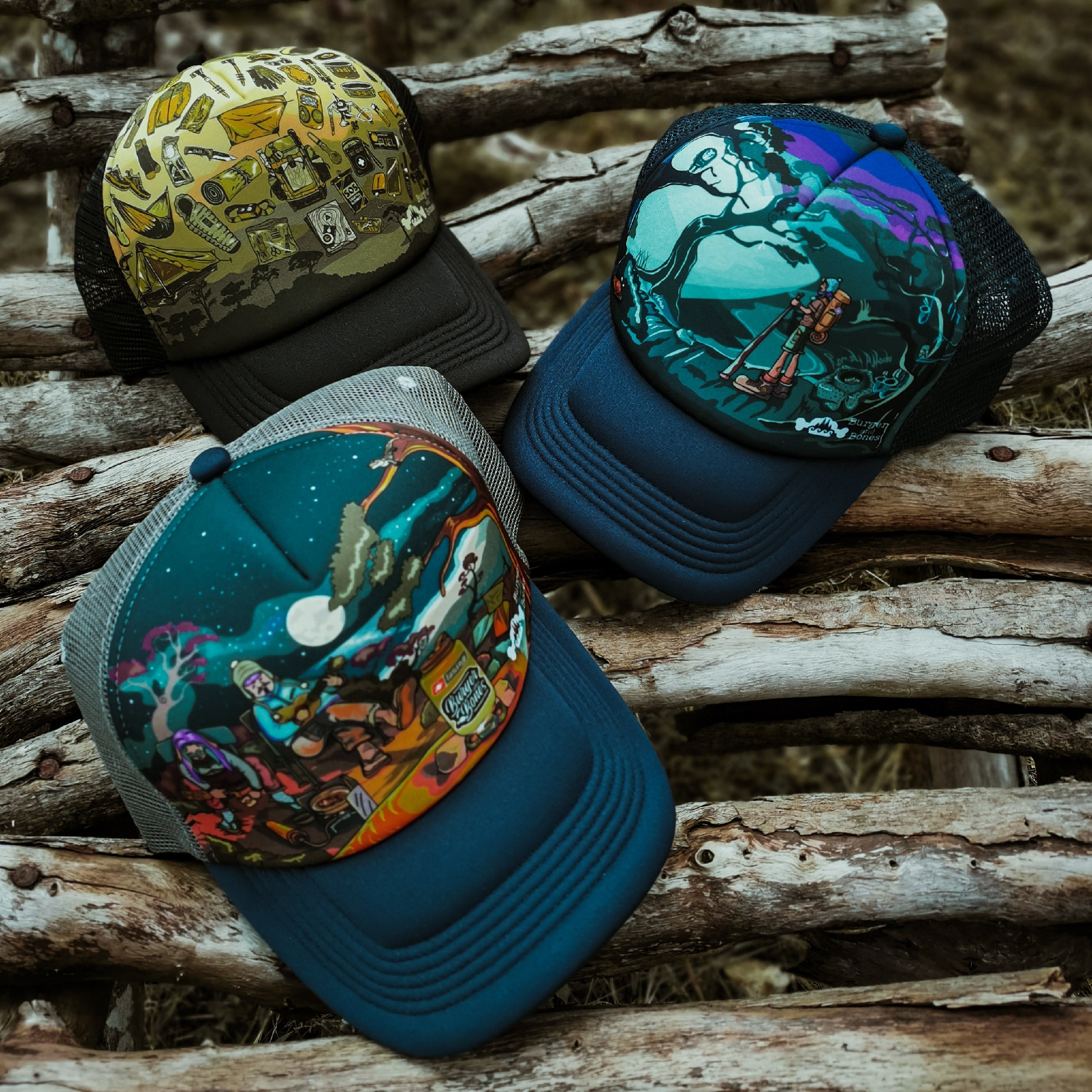 Caps and Hats – Burger and Bones